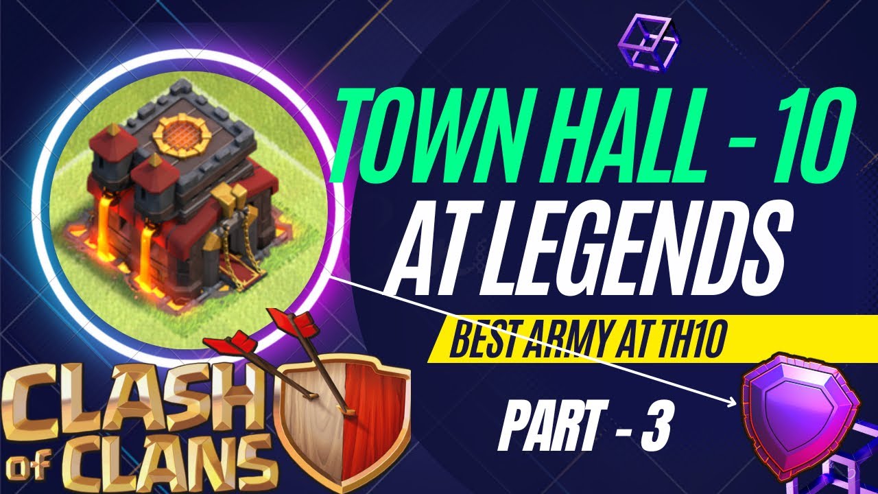 Th10 push to legend | Best army at th10 | clash of clans / coc ...