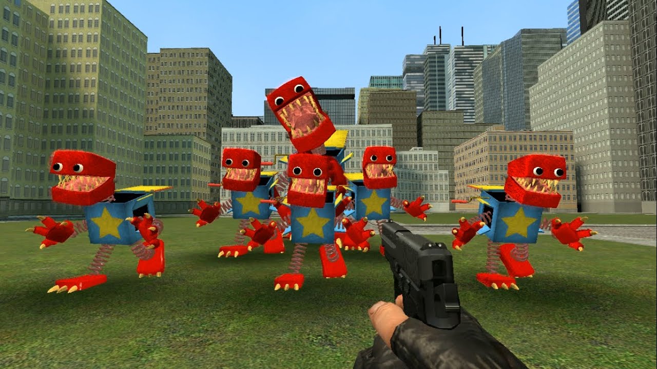 I ran from the hordes of boxy Box from project playtime chasing in the ...