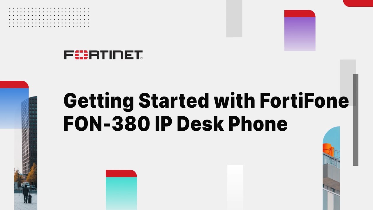 Getting Started with FortiFone FON-380 IP Desk Phone - YouTube