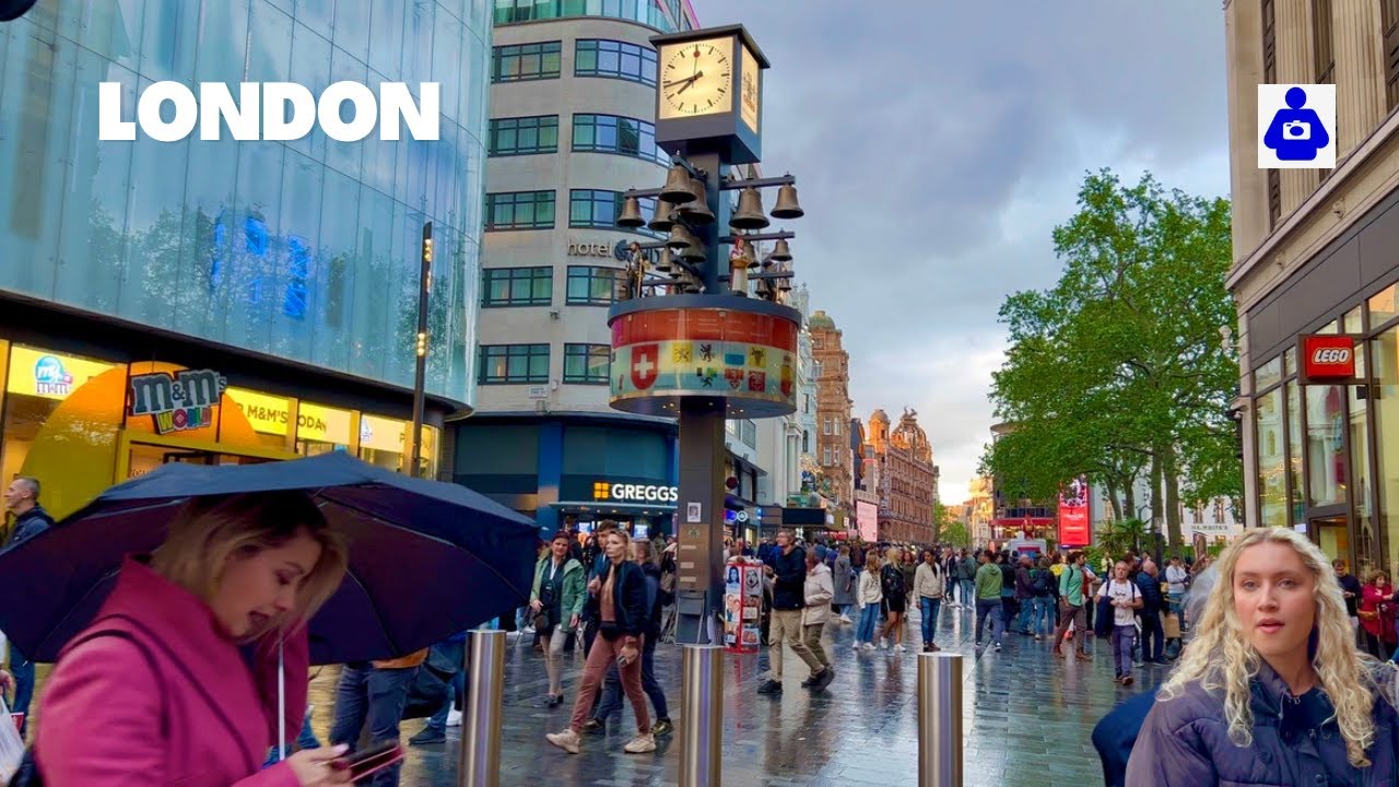 London Spring Walk 🇬🇧 West End, Piccadilly Circus to Covent Garden ...