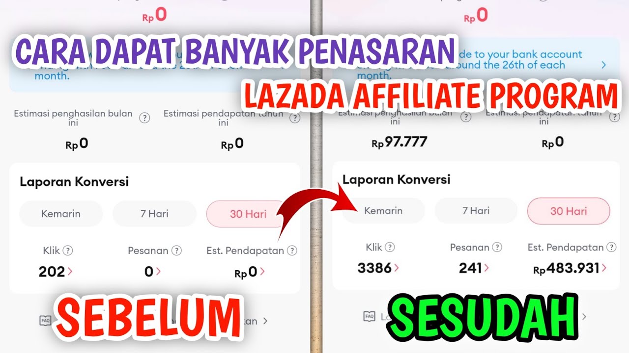 CARA MENDAPATKAN BANYAK PESANAN LAZADA AFFILIATE PROGRAM TERBARU 2023 - YouTube