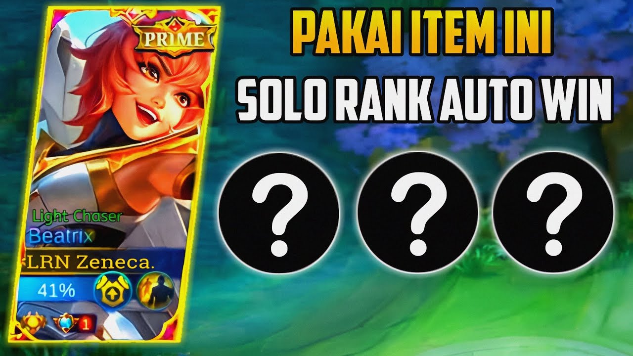BEATRIX REKOMENDASI ITEM BEATRIX SOLO RANK | BUILD BEATRIX TERSAKIT ...