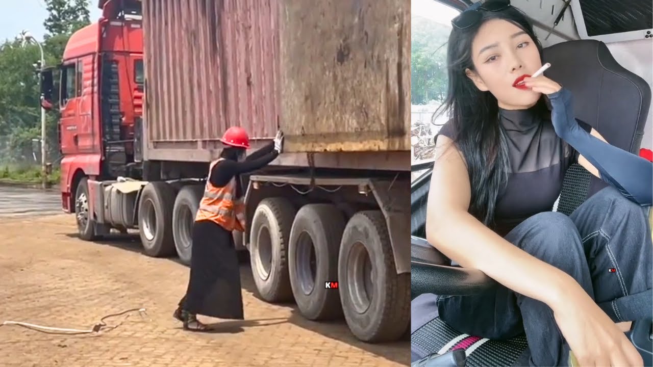 Daily Routine of a Beautiful Chinese Female Truck Driver Taotao - YouTube