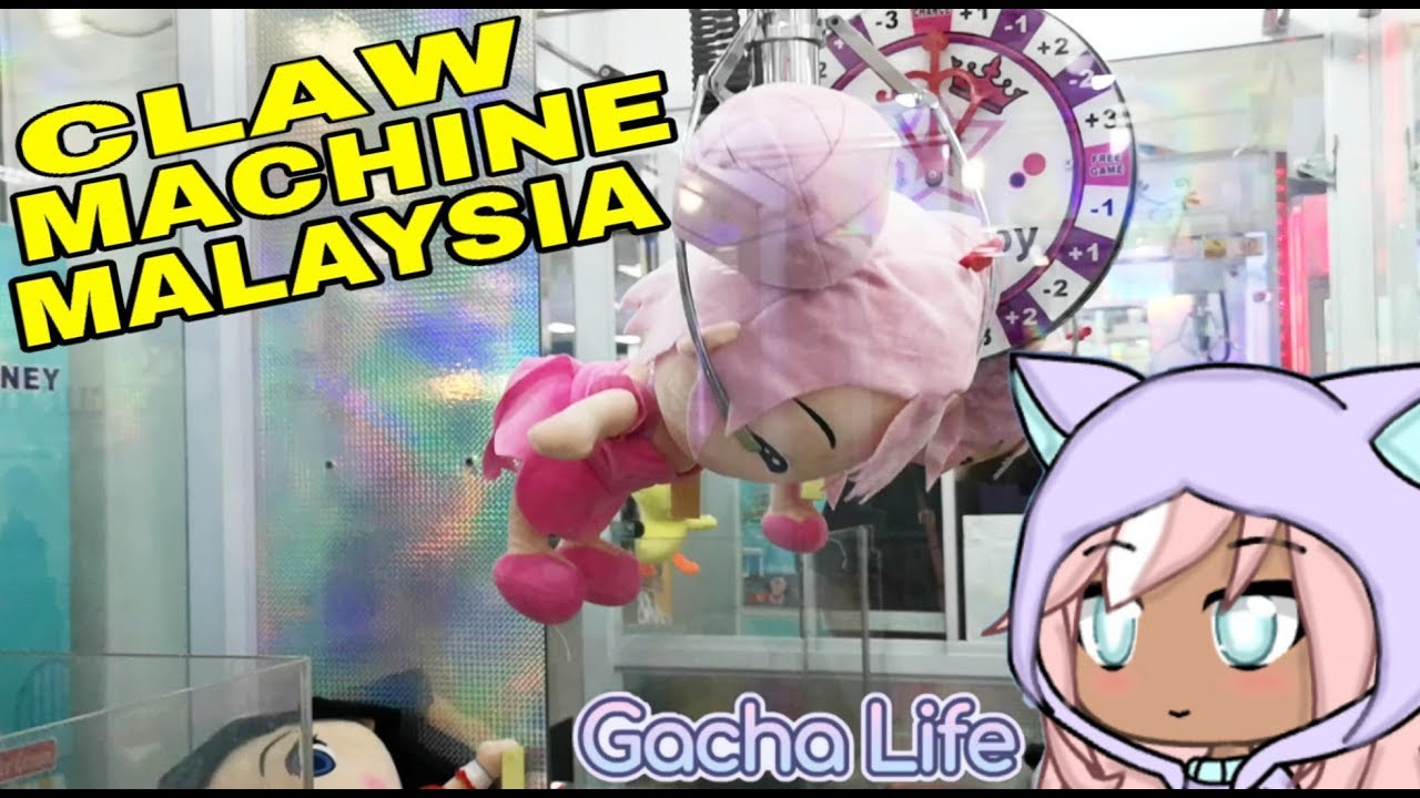 GATCHA LIFE DALAM CLAW MACHINE | CLAW MACHINE MALAYSIA - YouTube