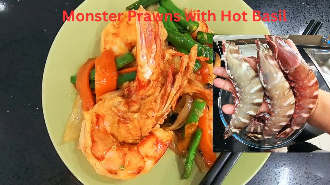 Quick Feeds: Monster Prawns with Hot Basil - YouTube