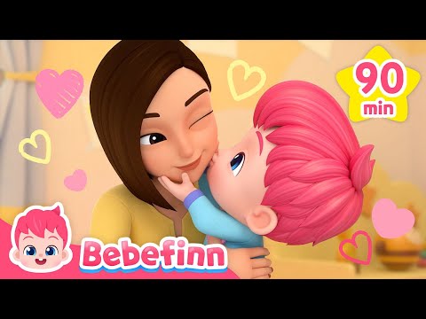 Happy Valentine's Day! 💝 Bebefinn Family SongㅣNursery Rhymes for Kids