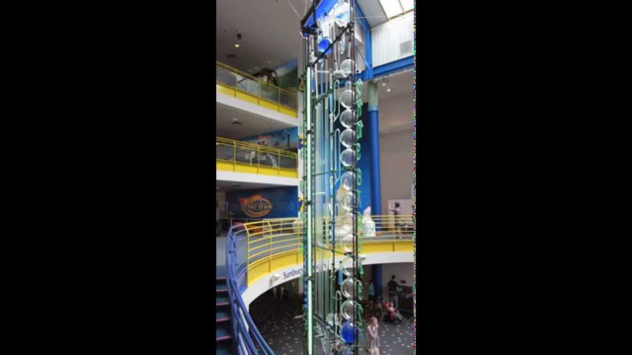 Bernard Gitton's Time-Flow clock - The Giant Water Clock - rear left ...
