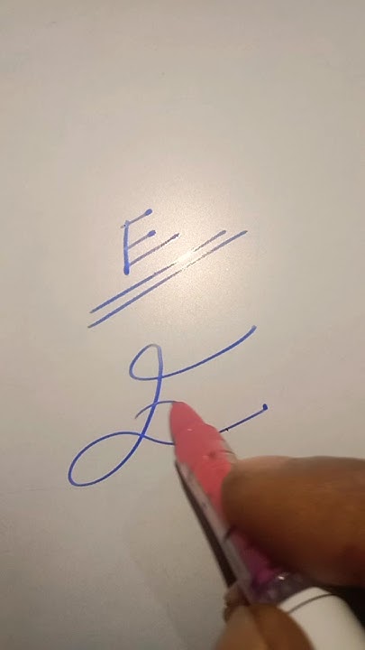 How to sign the letter E? ️ signature style 01#signature #shorts - YouTube