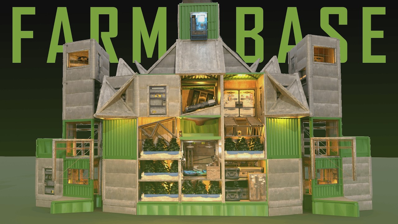 I Designed the ULTIMATE Defendable 3X3 Farm Base | Cloth Berries & Tea ...