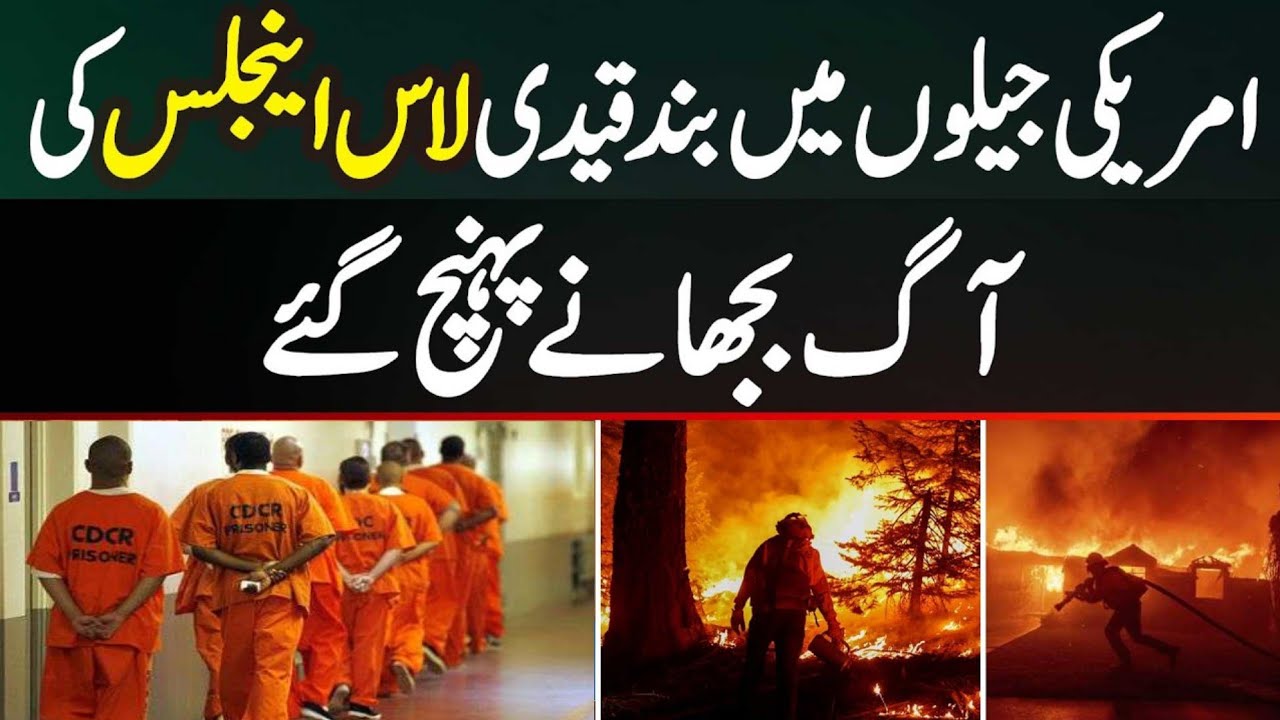Fire In Los Angeles - Prisoners Locked In American Prisons Arrived To ...