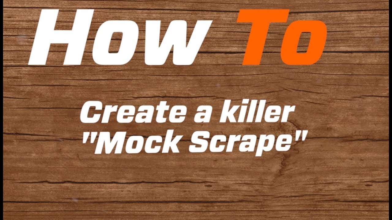 Secrets to Create a Killer Mock Scrape - YouTube