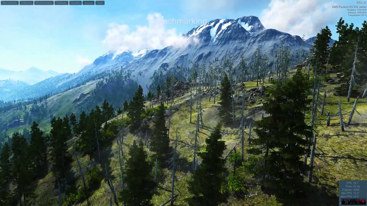 Unigine Valley Extreme 1080p r9 270X Benchmark - YouTube