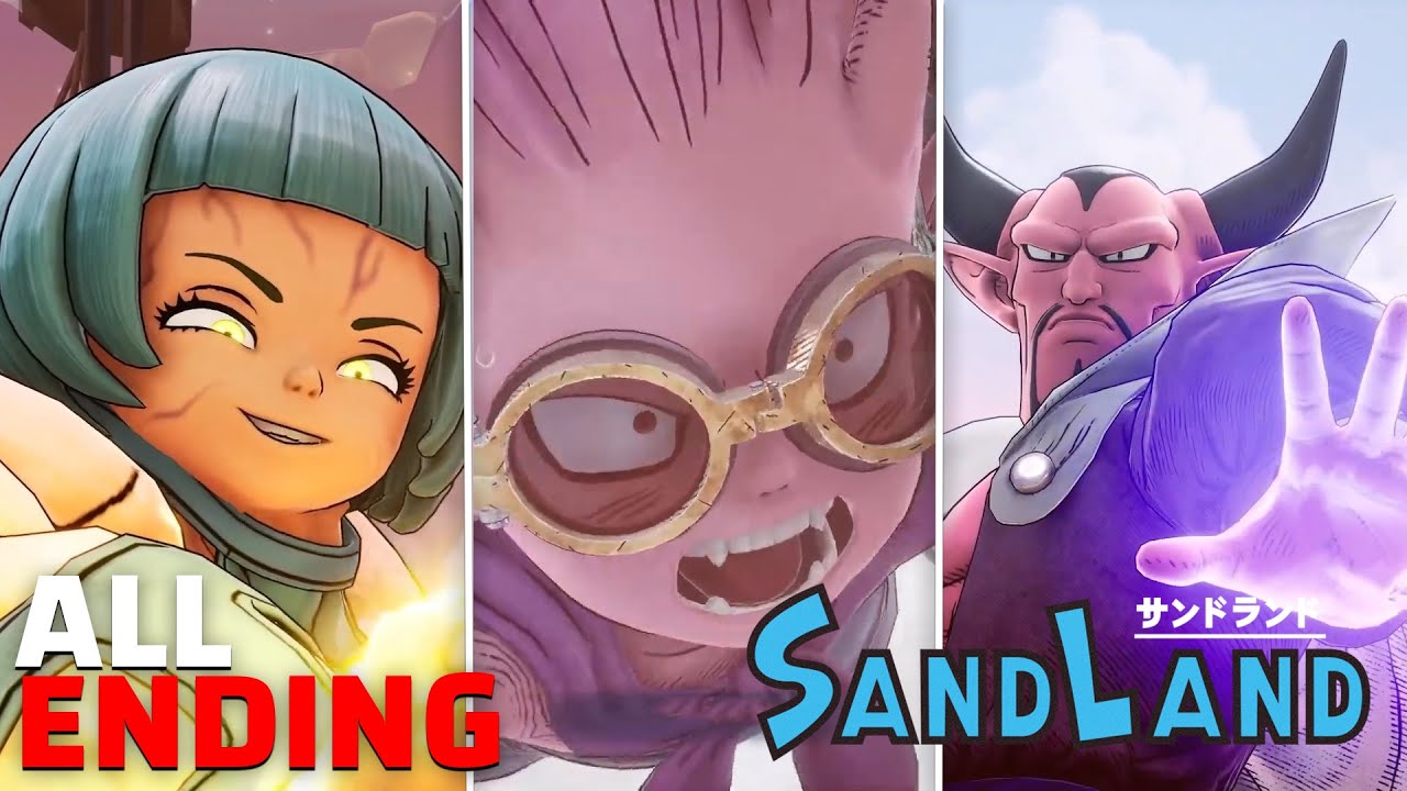 ALL ENDINGS SAND LAND (4K60FPS) - YouTube