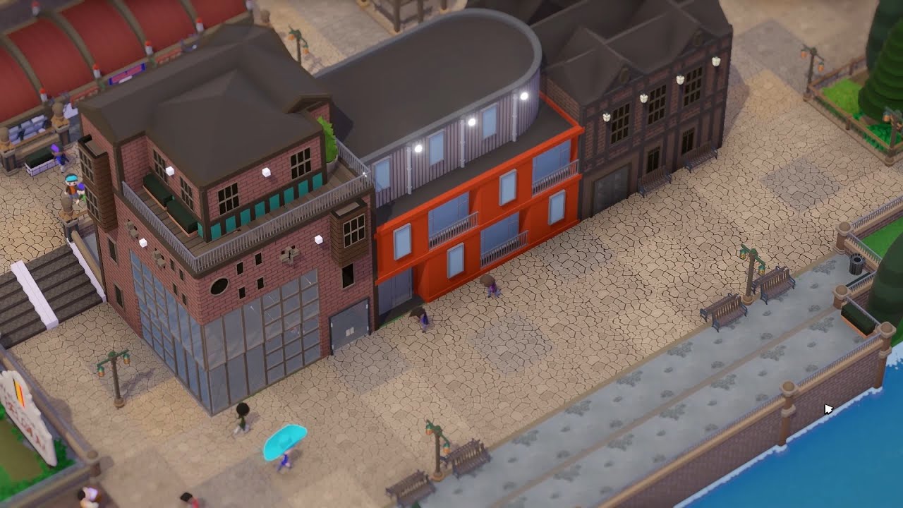 Parkitect - Europa Empire - Episode 8: Harbour Buildings - YouTube