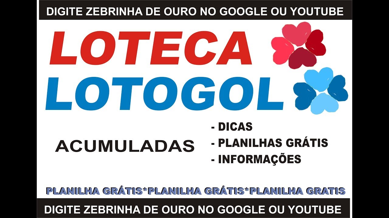LOTOGOL E LOTECA ACUMULADAS DICA E PLANILHAS 100% GRÁTIS - YouTube