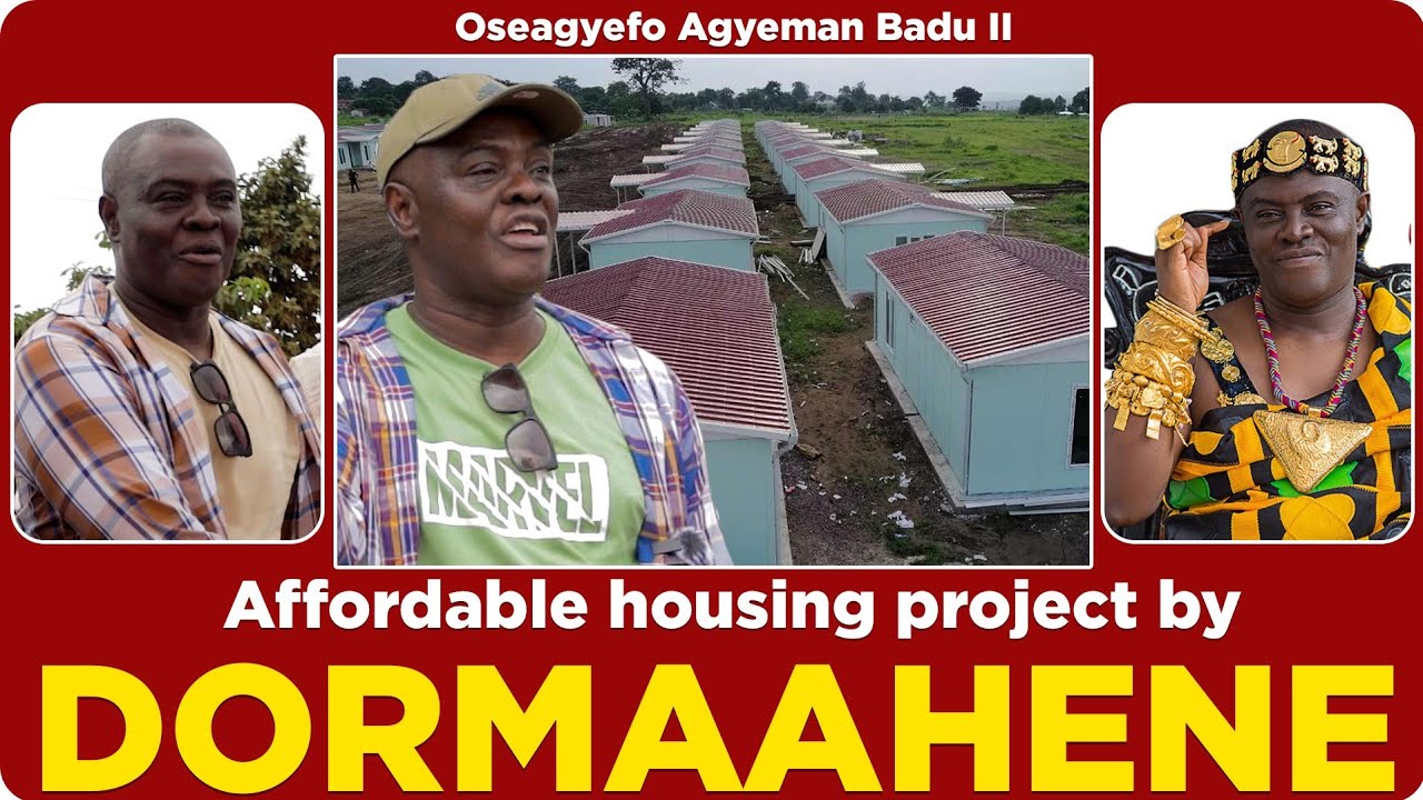 😳 wow! Dormaahene to build affordable houses for the less privileged 👏 ...