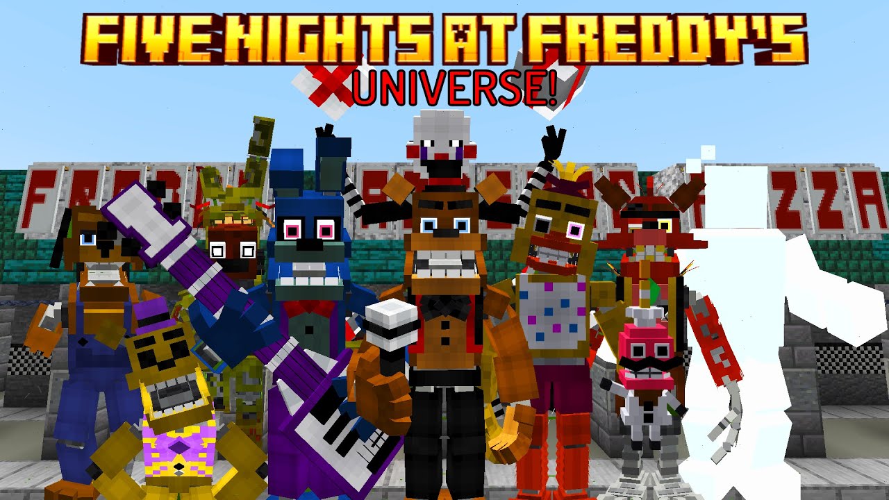 THIS FNAF MINECRAFT MOD IS CREEPY! (Fnaf's Universe and Fanverse Mod ...