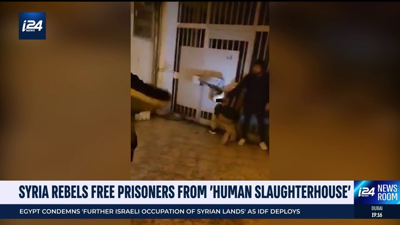 Syrian prisoners freed from 'human slaughterhouse' dungeon - YouTube