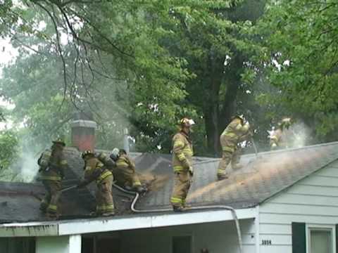 Attic Fire Makes For Difficult Attack In Lake Station Indiana - YouTube