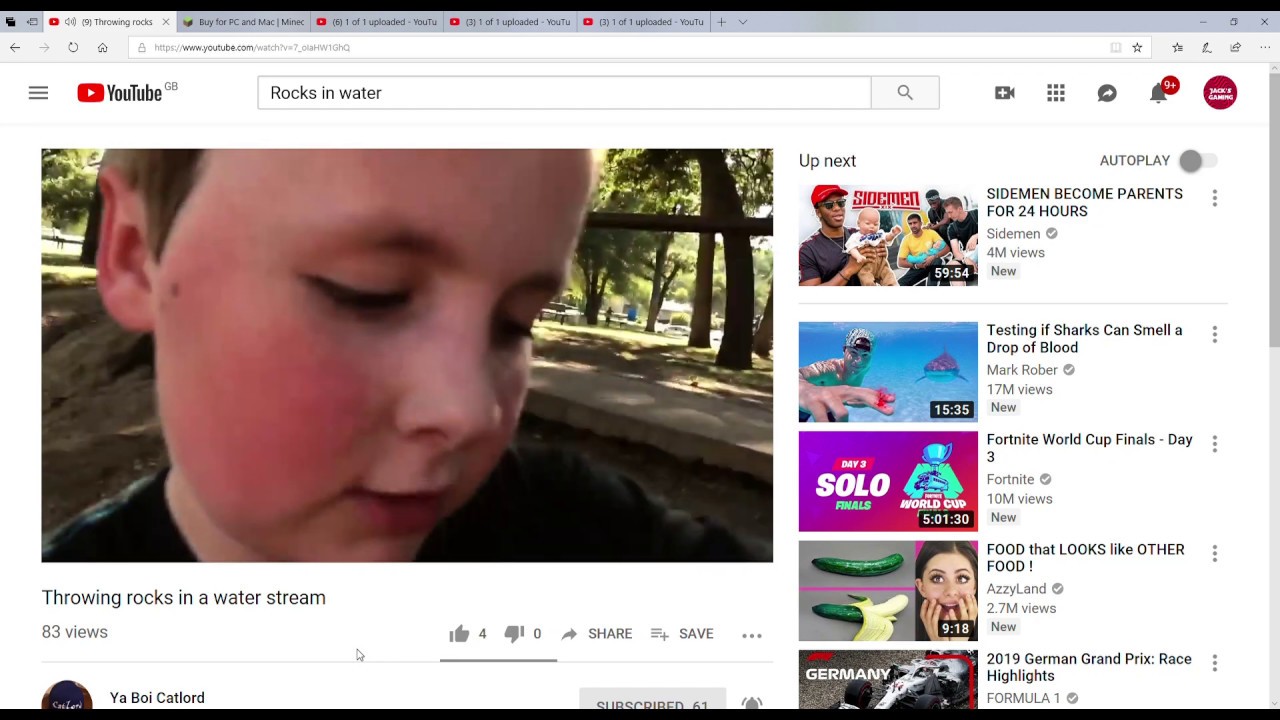 Watching Rocks Getting Throwed Into The Sea And Stream! - YouTube