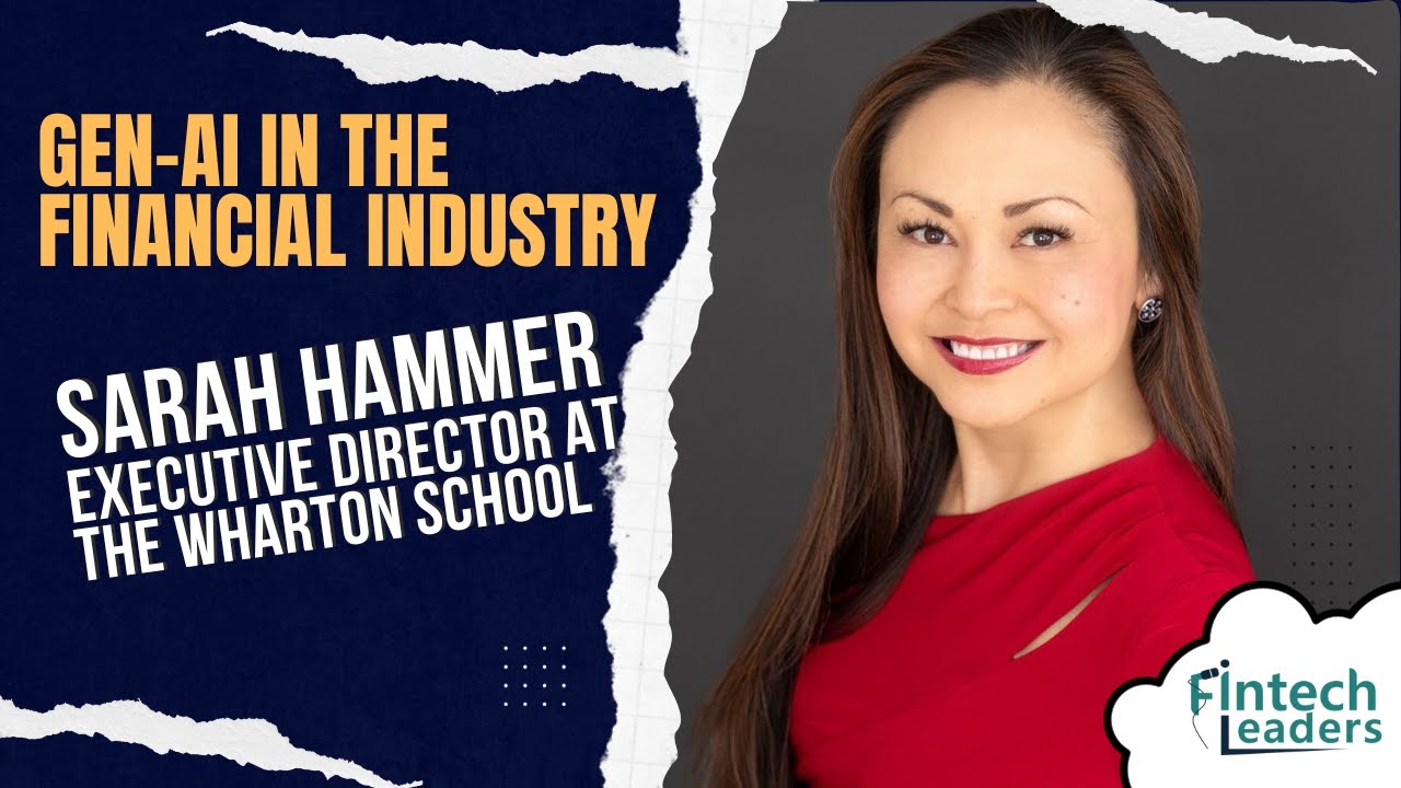 GenAI in the Financial Industry - Sarah Hammer, Executive Director at ...
