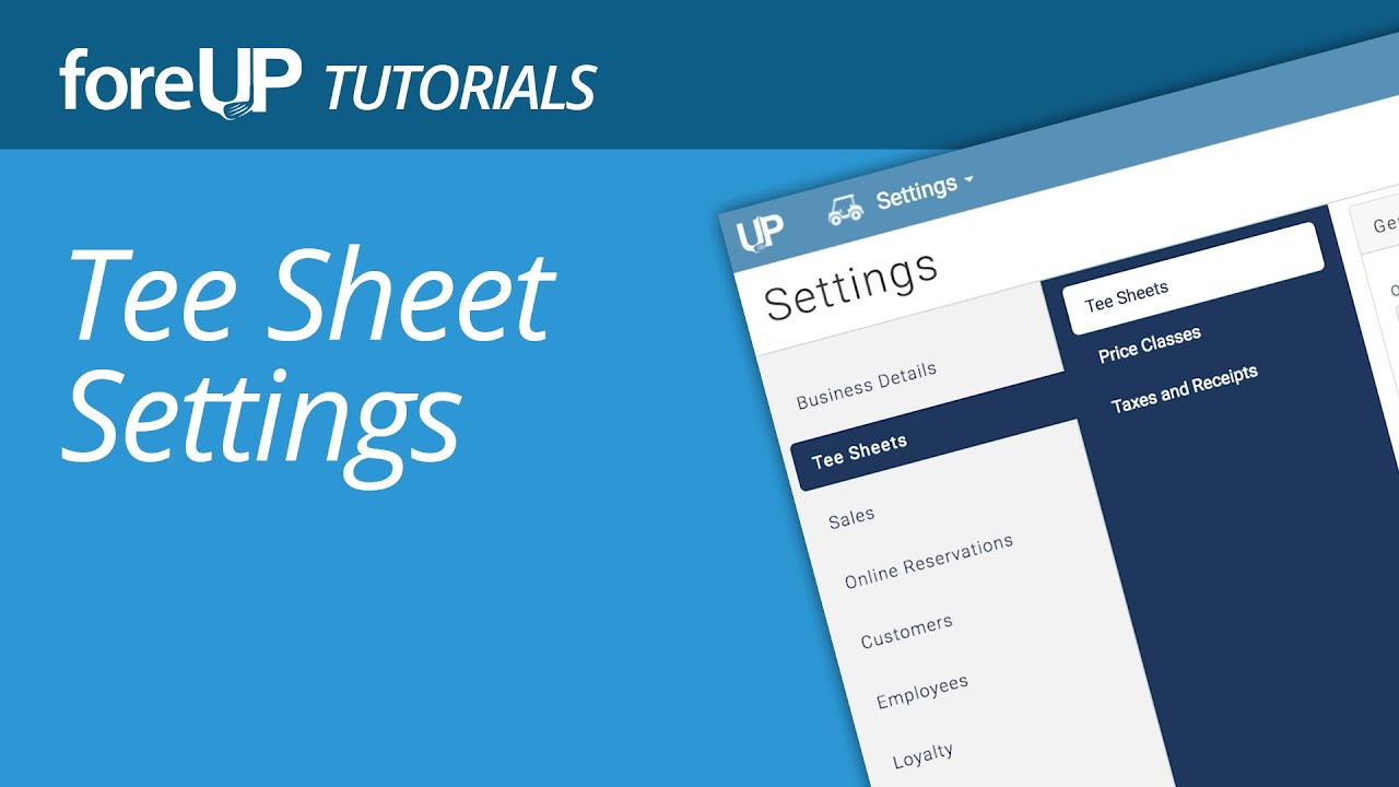 Tee Sheet Setting In-depth Tutorial - YouTube
