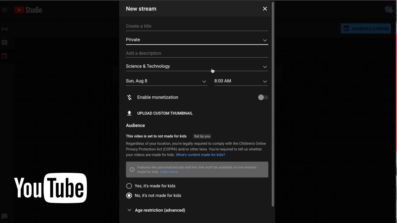 How Do I Schedule A YouTube Stream In 2021 YouTube How Do I Schedule A YouTube Stream In 2021 YouTube