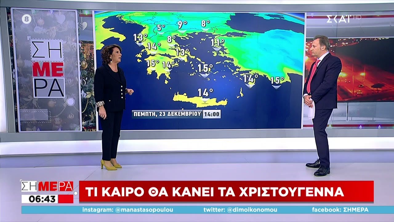 Τι καιρό θα κάνει τα Χριστούγεννα; Η πρόγνωση της Χριστίνας Σούζη ...