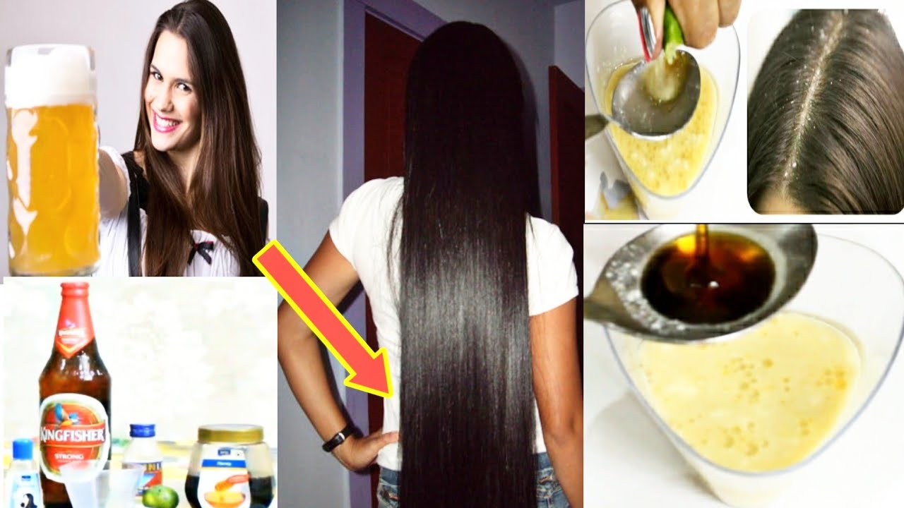 How to make beer hair mask at home | beer hair mask for hair growth ...