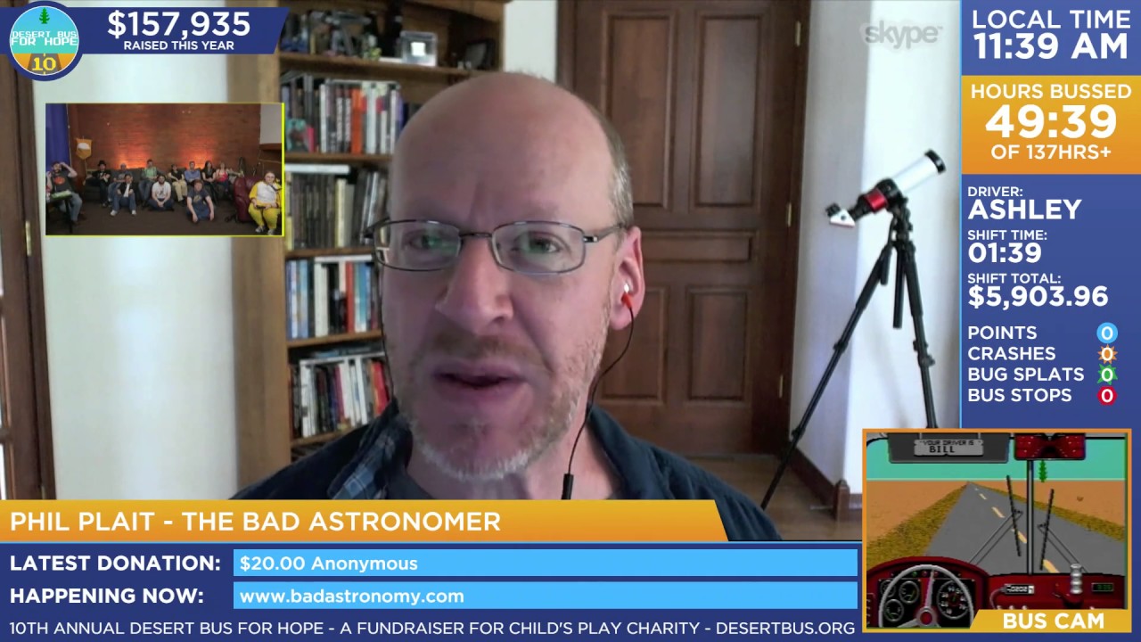 DB10 - Phil Plait, The Bad Astronomer's Call-in - YouTube