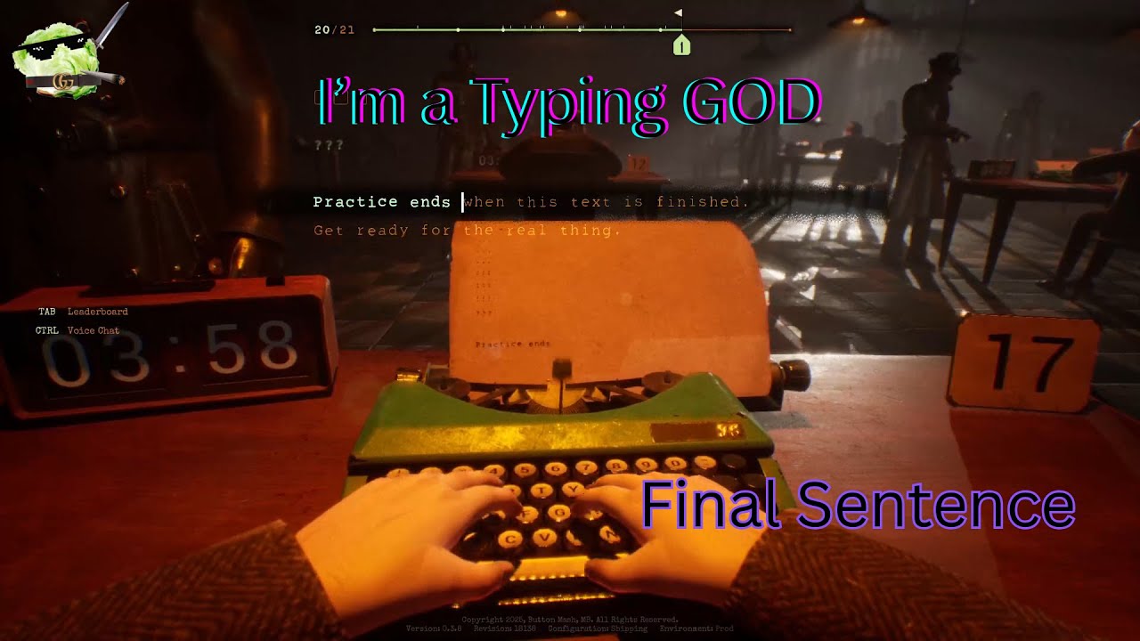I am a Typing GOD (Final Sentence) - YouTube