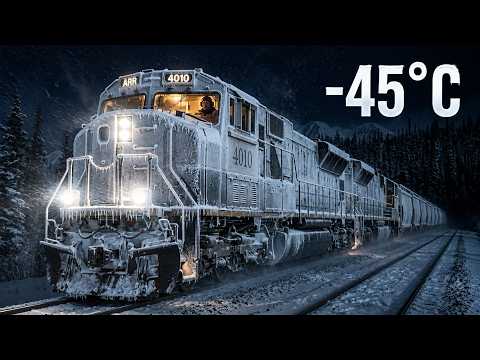 One Night Driving A Freight Train Across Alaska At  -45°C