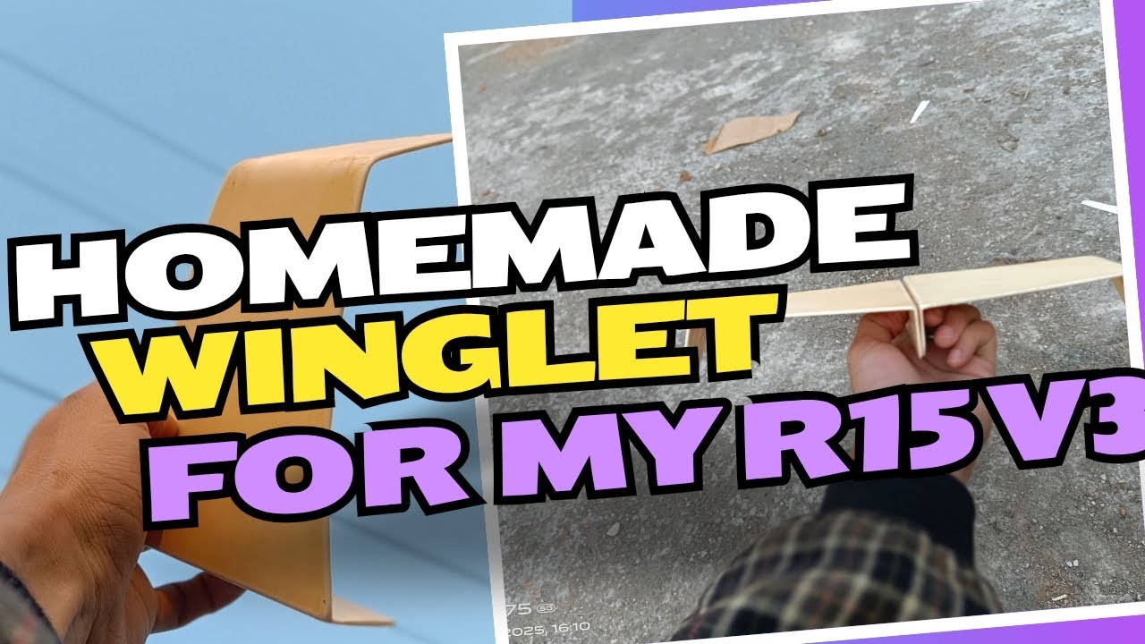 homemade winglet for my R15 V3 (DIY) - YouTube