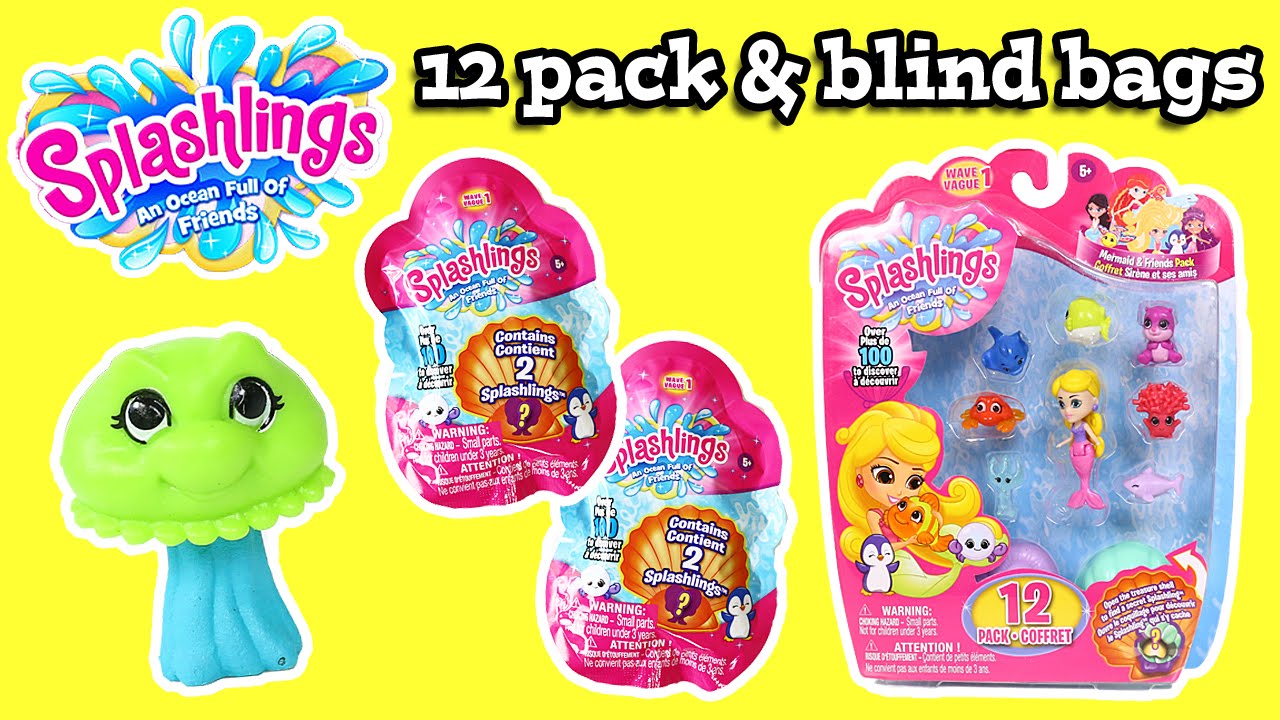 Splashlings Mystery 12 Pack And Blind Bags 2 - YouTube