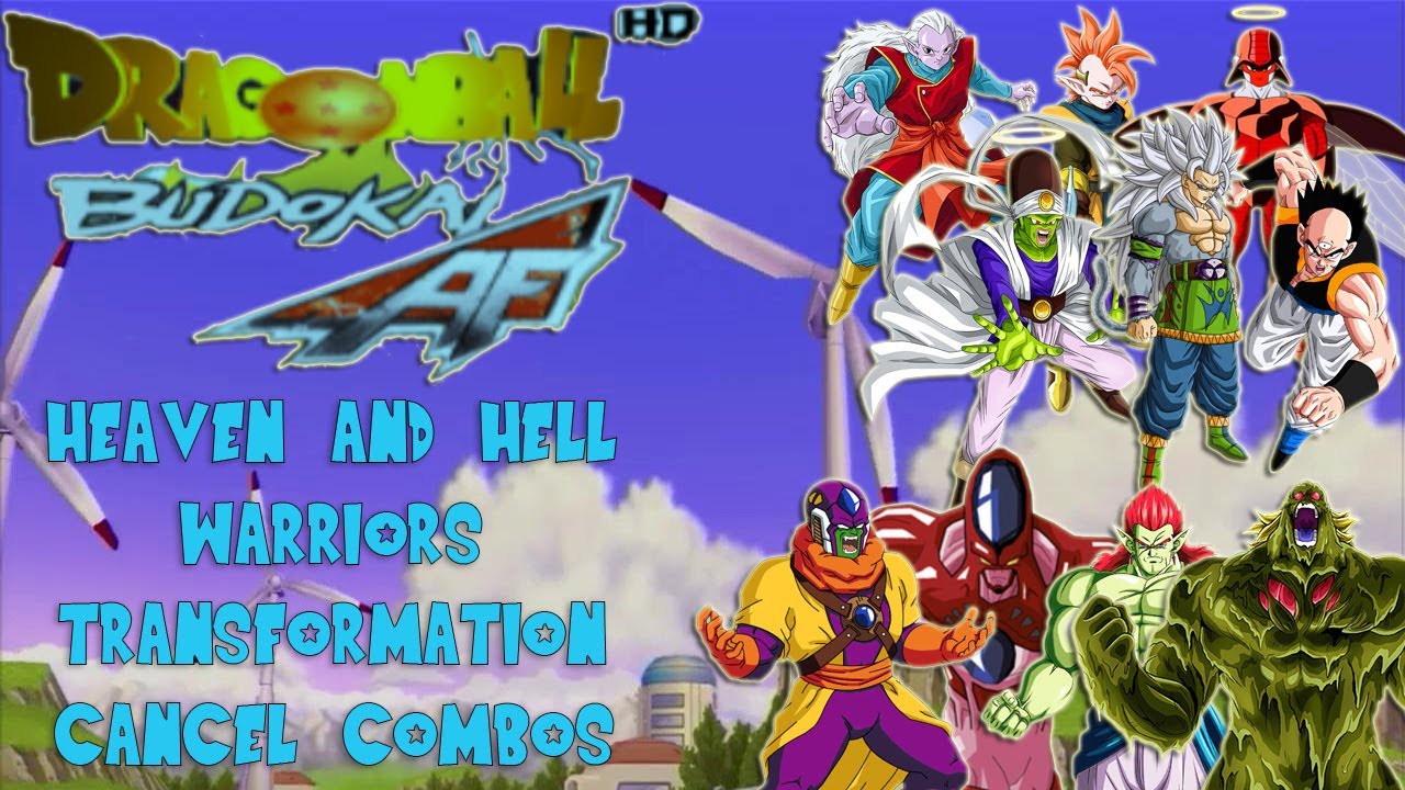 DBZ Budokai 3 HD AF MOD (PS2) - Heaven/Hell Warriors Transformation Cancel Combos - YouTube