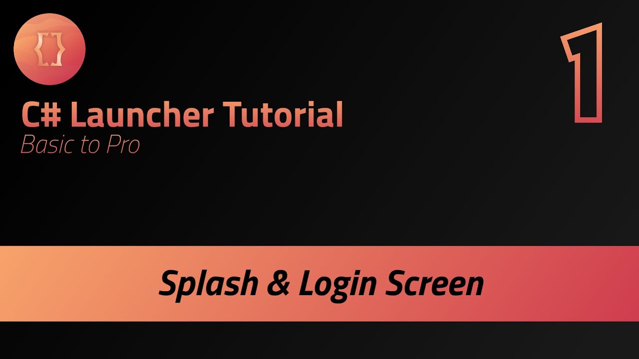 C# Minecraft Launcher Tutorial | Splash & Login Screen - YouTube