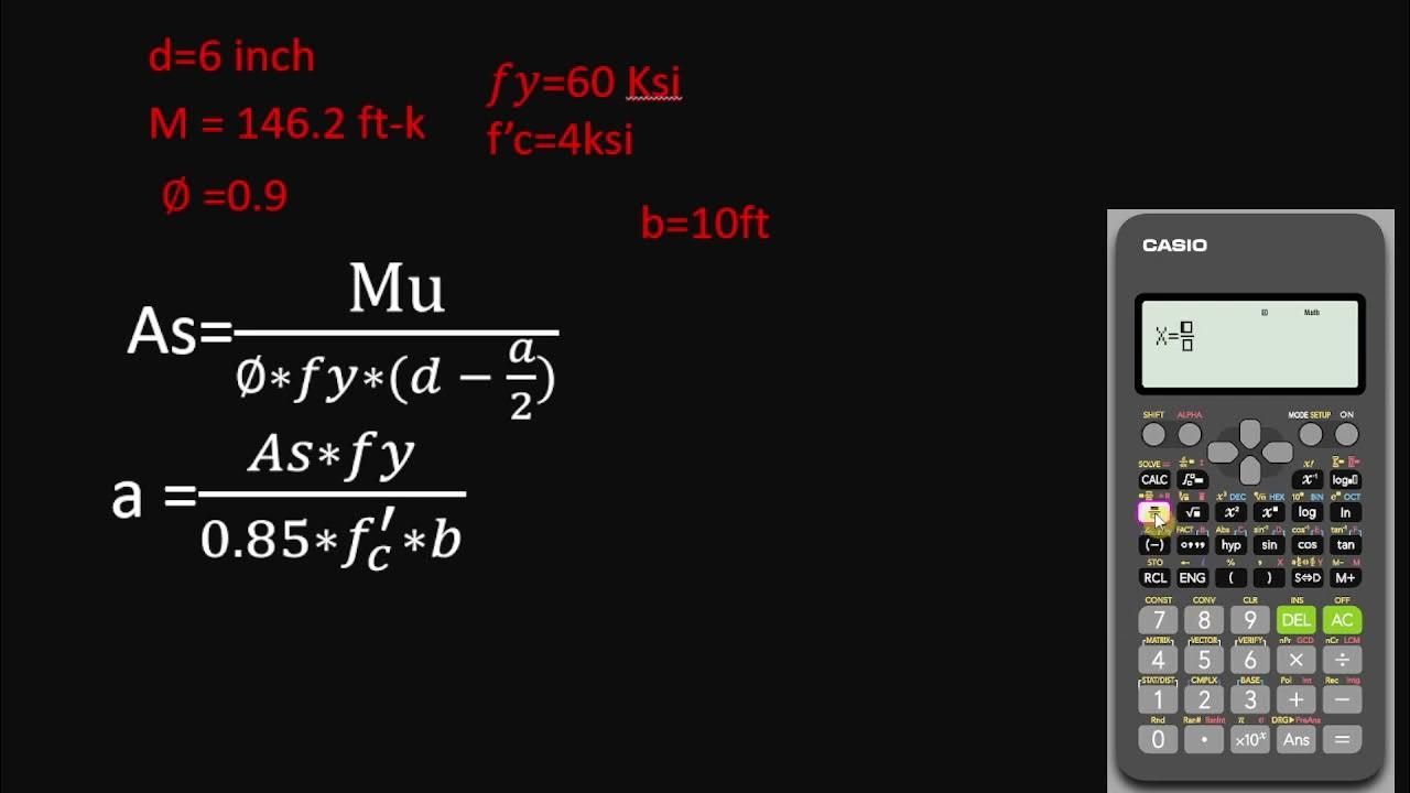 USD Method As Reinforcement Calculation by Calculator bangla Tutorial ...