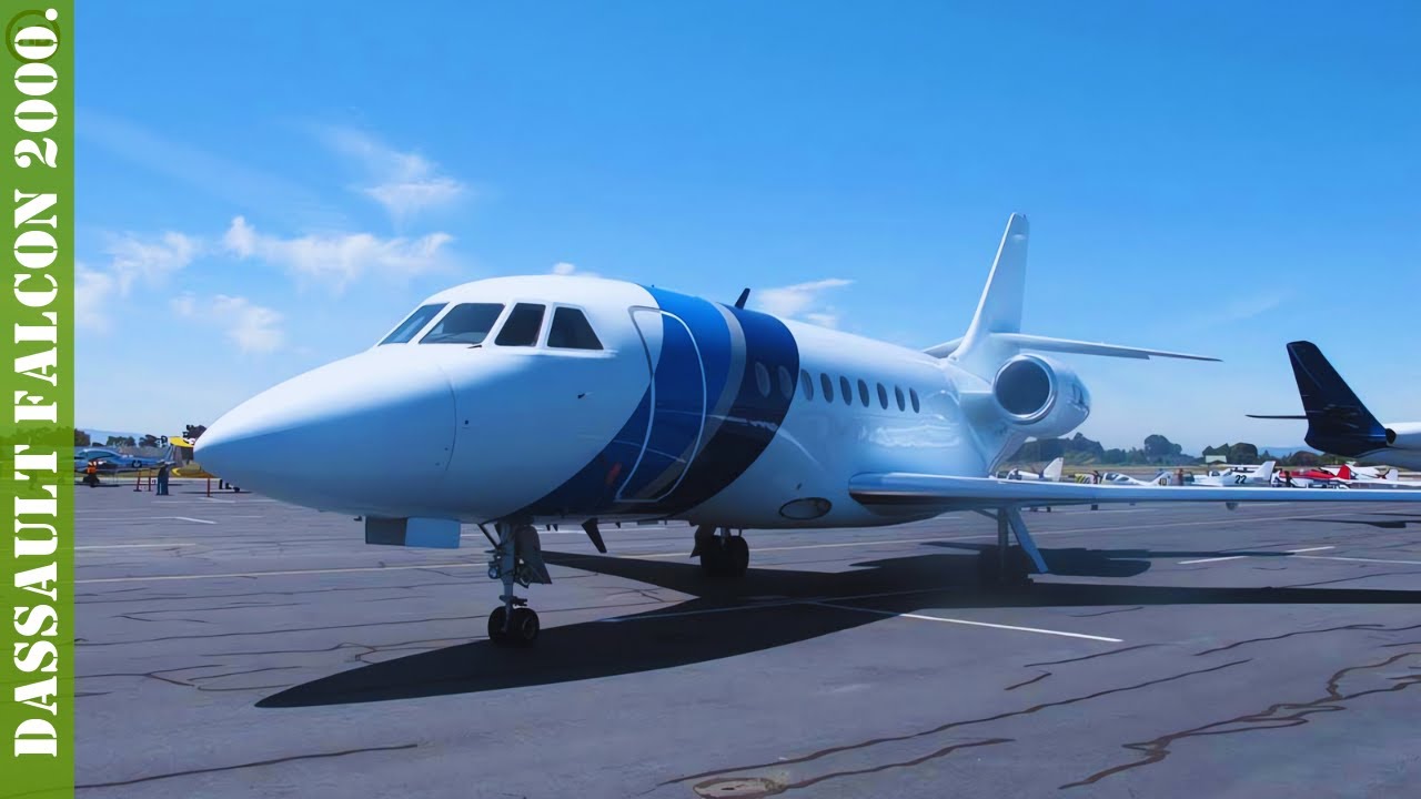 Dassault Falcon 2000 - business jet - HD - YouTube