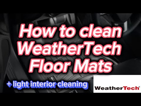 How to Clean WeatherTech Floor Mats & a Light Interior Clean! - YouTube