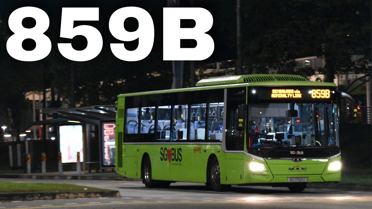 SMRT Bus Service 859B [MAN NL323F (Euro VI) Joyride] - YouTube