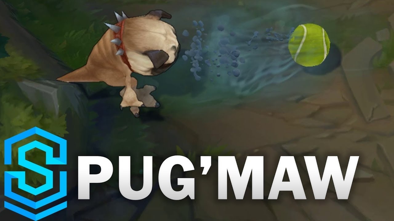 Pug'Maw (Pug-Doggo Kog'Maw) Skin Spotlight - Pre-Release - League of ...
