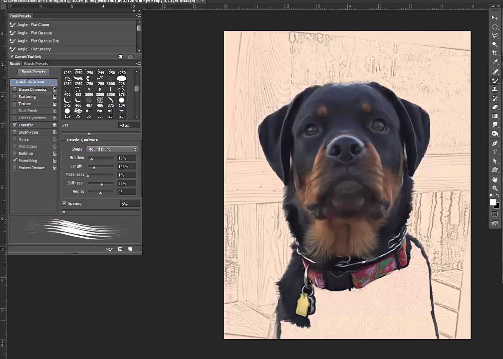 True-to-Life Demo of Andy's Paw Prints custom pet portrait - YouTube