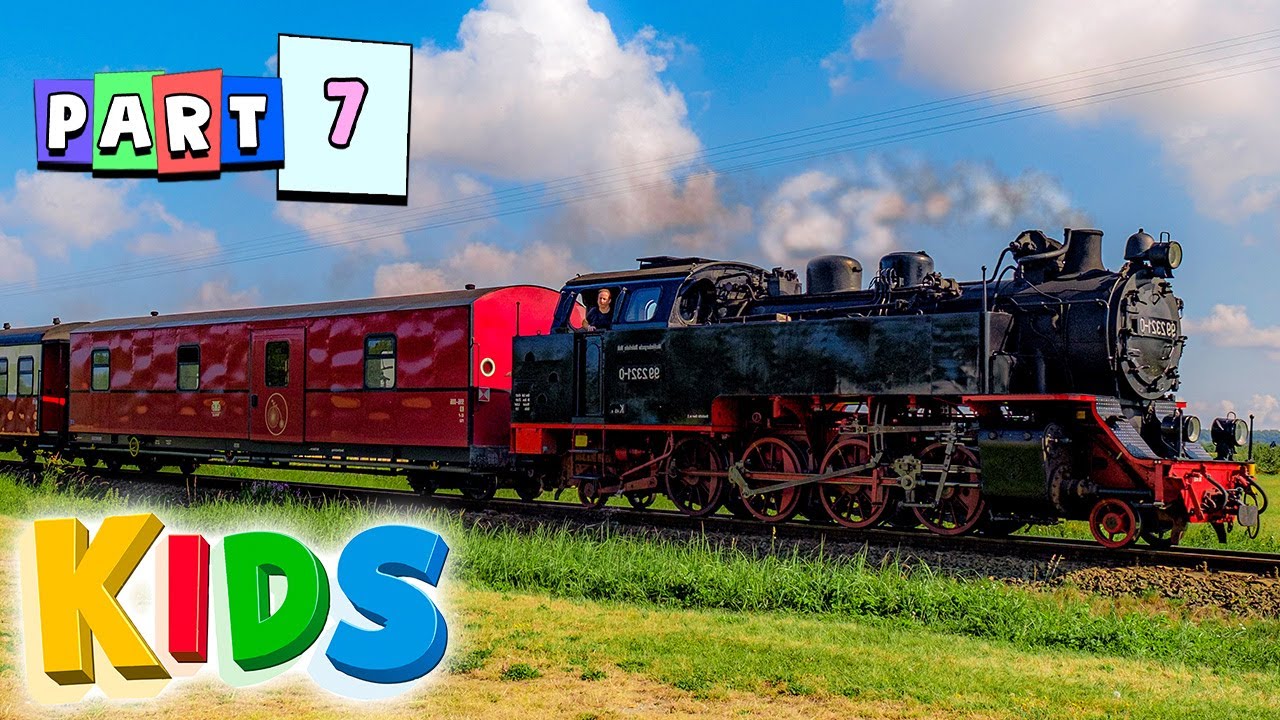 🚂 Big Locomotives For Kids, Steam Trains & More | Tracey Train Express ...