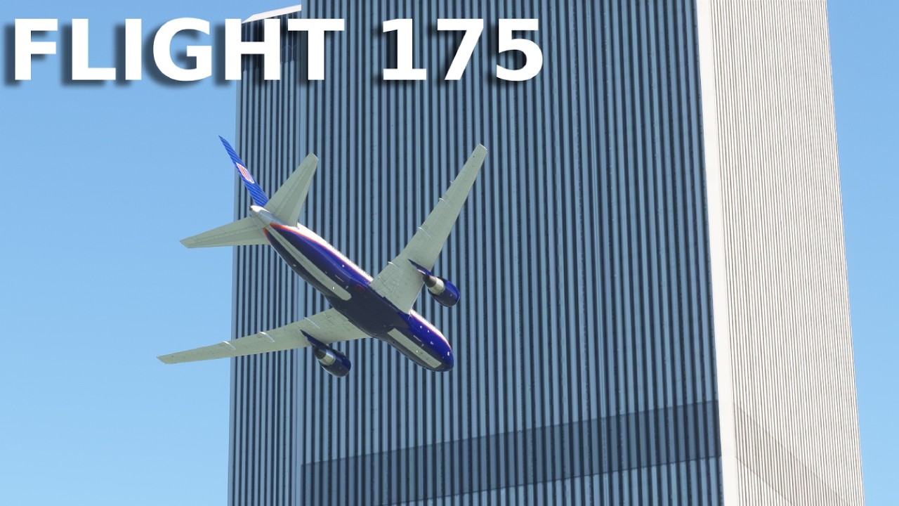9/11 - United Airlines flight 175 crash animation | Microsoft Flight ...