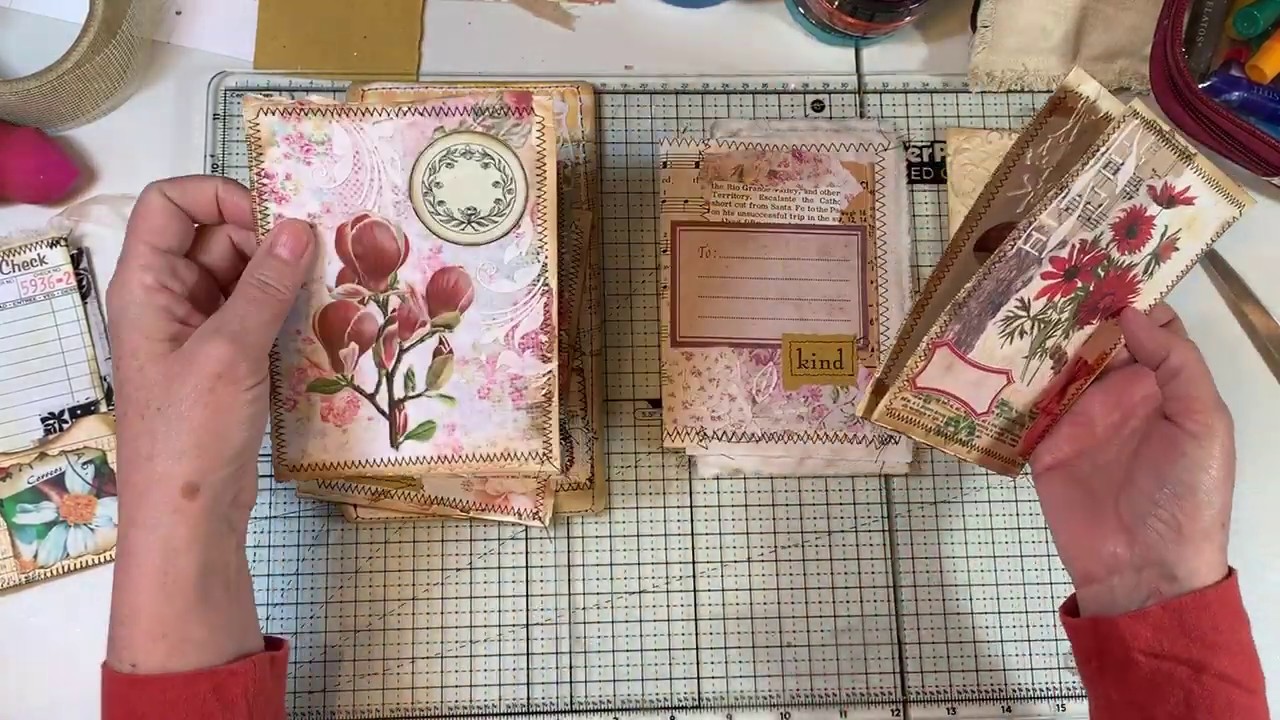 Craft with Me - Enhancing Ephemera with Modeling Paste - Part 2 - YouTube