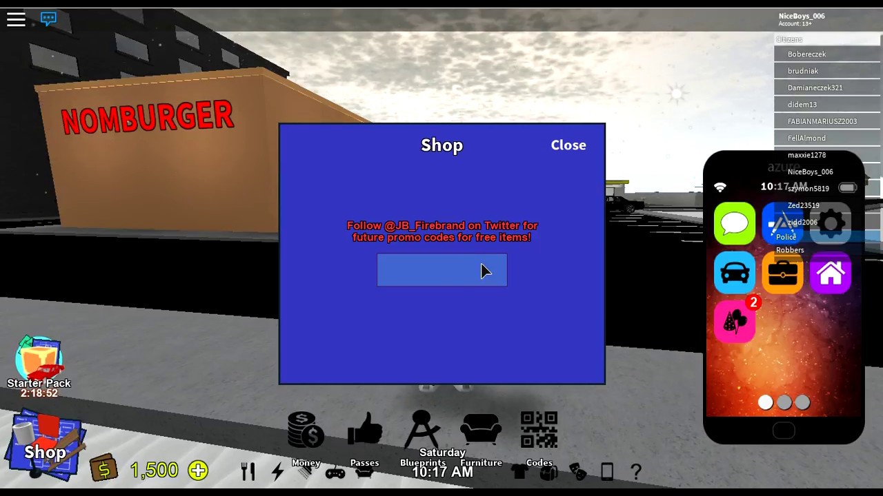 Roblox RoCitizens Code Twitter (2018) - YouTube