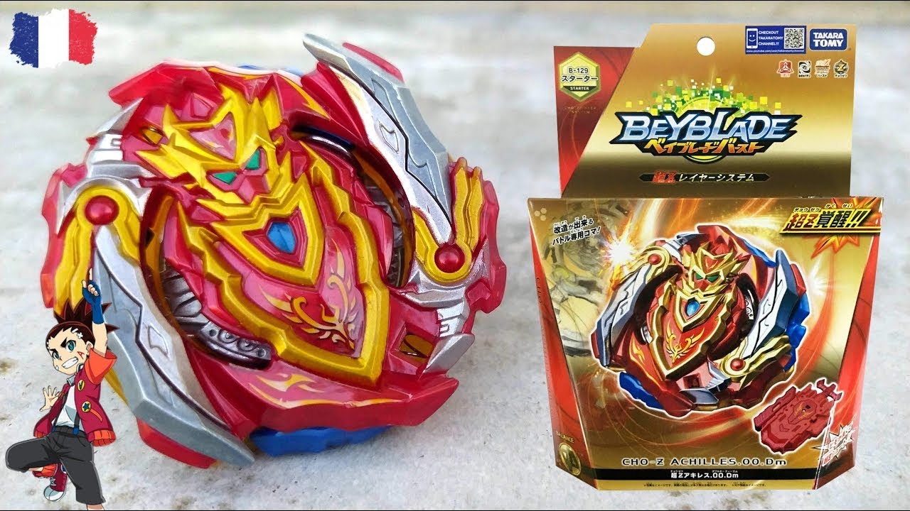 B-129 Cho-Z Achilles 00.Dm | Beyblade Burst Cho-Z - Unboxing - YouTube