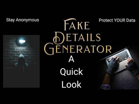 Fake Info Generator: Everything You Need in One Tool! Nov 02 2024 - YouTube