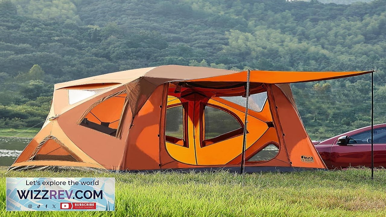 TIMBER RIDGE Instant Pop-Up Weather Resistant Camping Hub Tent Easy 90 ...