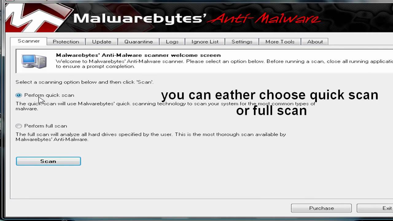 Get rid of Viruses with Malwarebytes Anti-Malware - YouTube